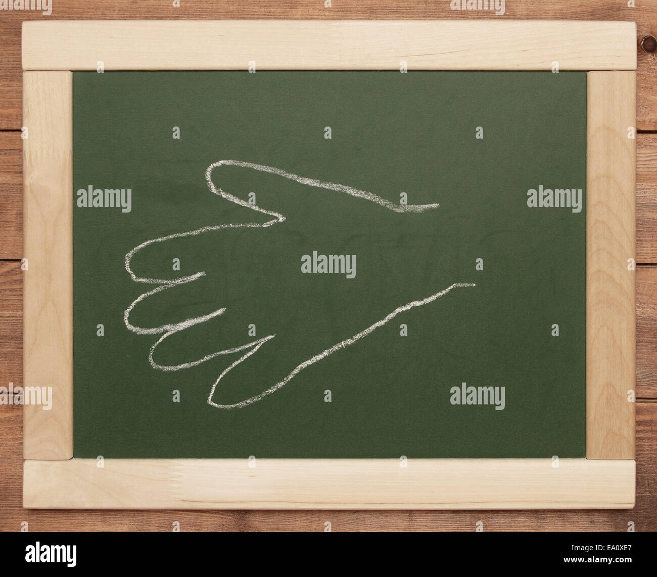 Handprint with wooden texture hi-res stock photography and images - Alamy