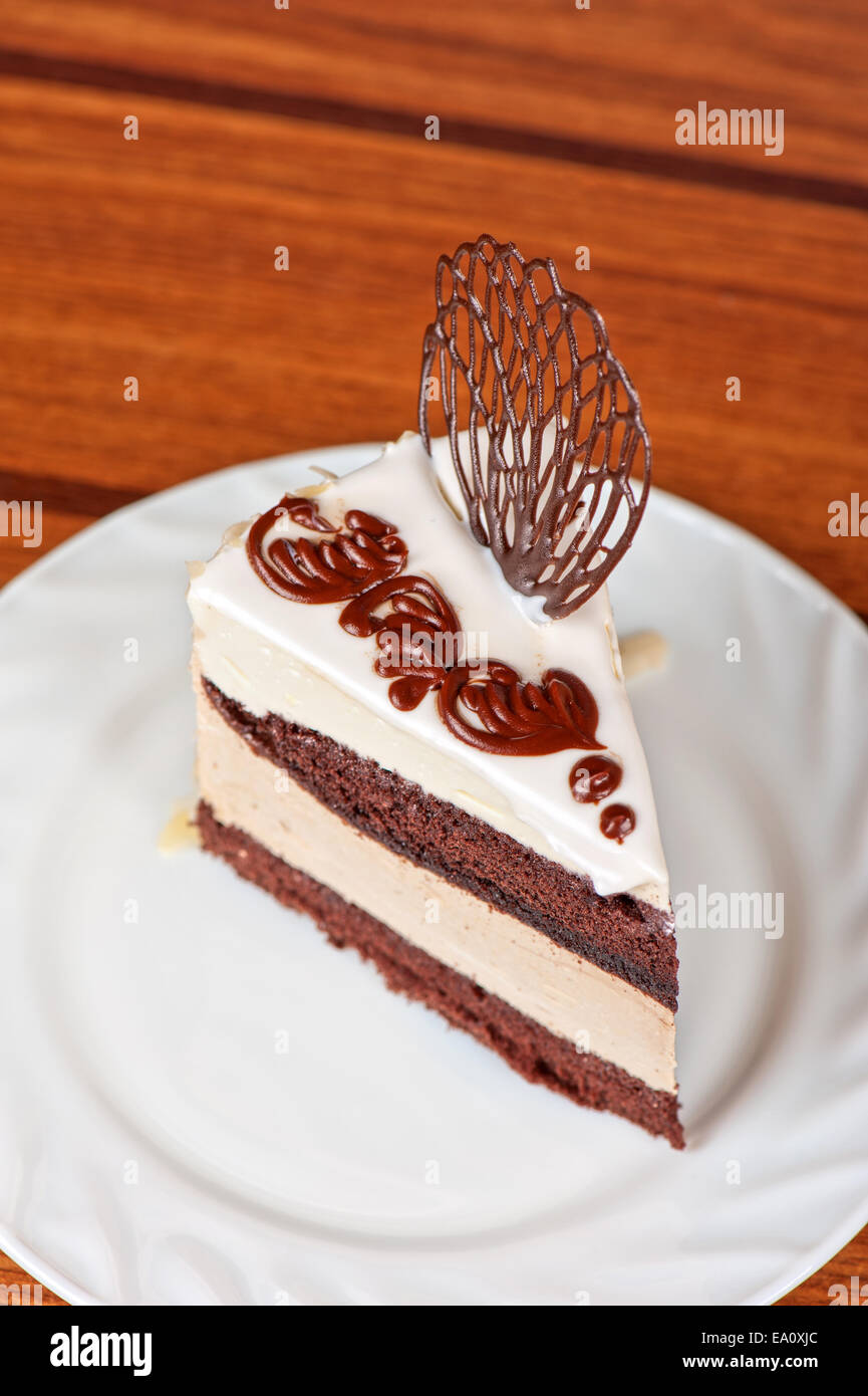 chocolate cake piece Stock Photo - Alamy