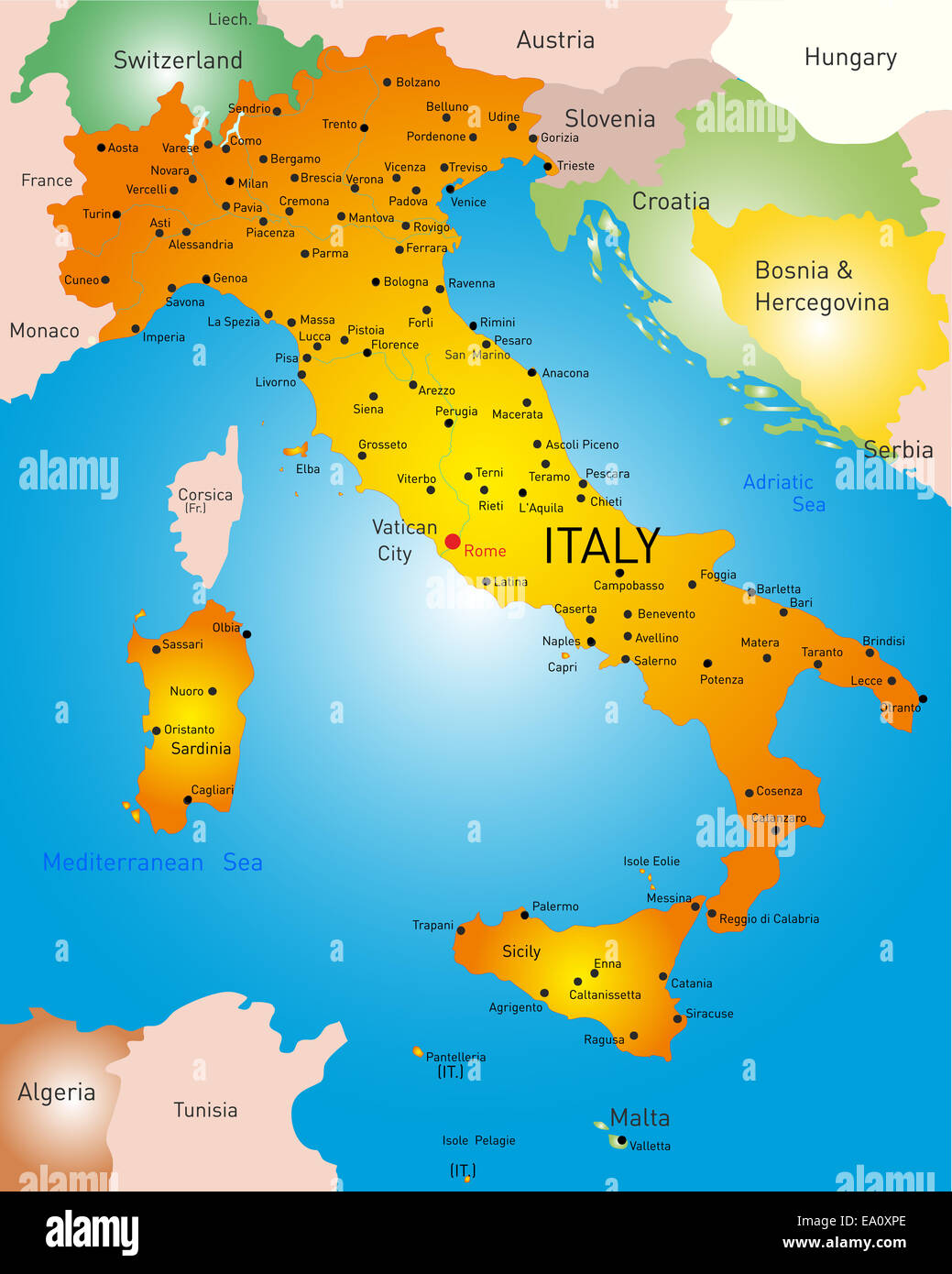 Turin world map hi-res stock photography and images - Alamy