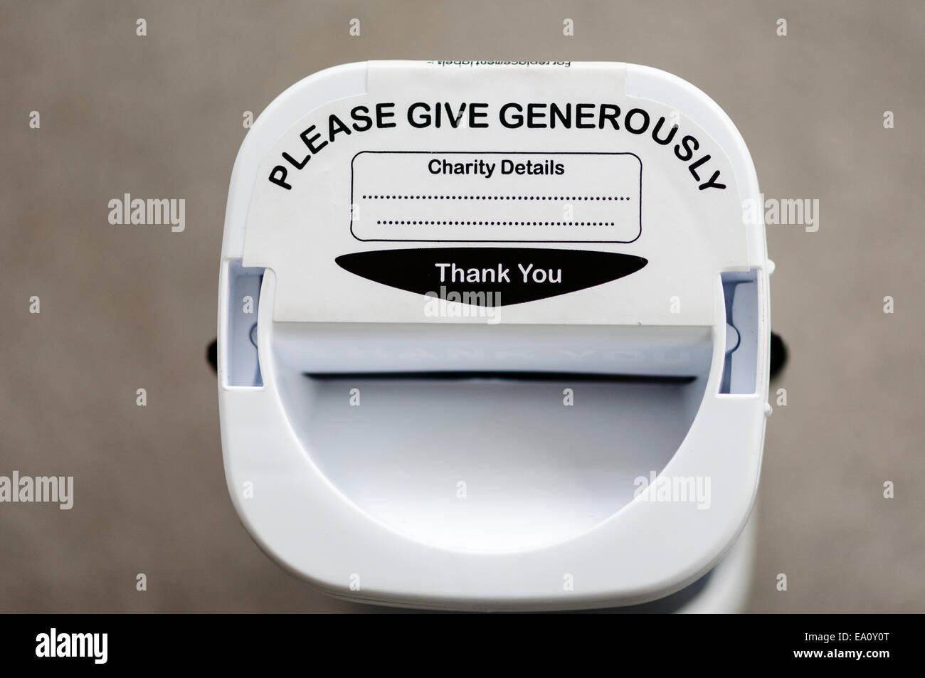 Charity collection box hi-res stock photography and images - Alamy