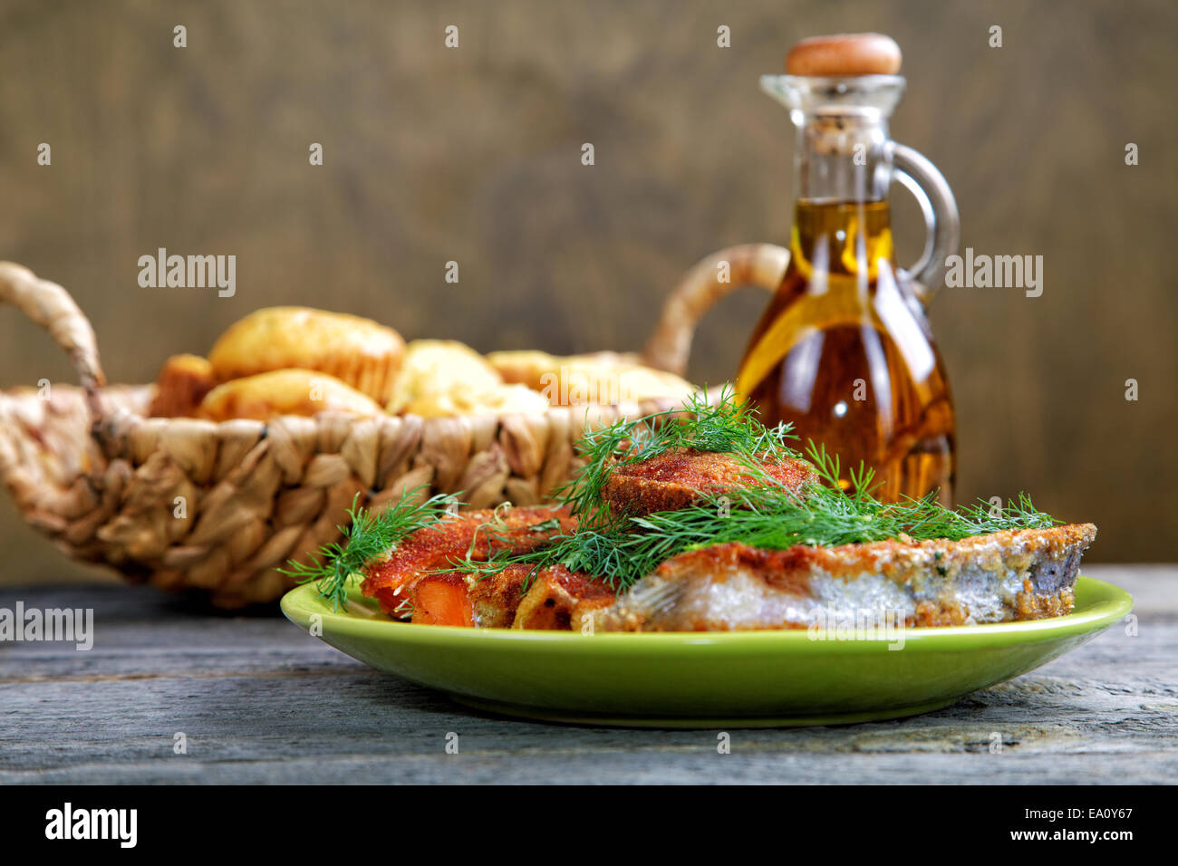 Bread and fish hi-res stock photography and images - Alamy