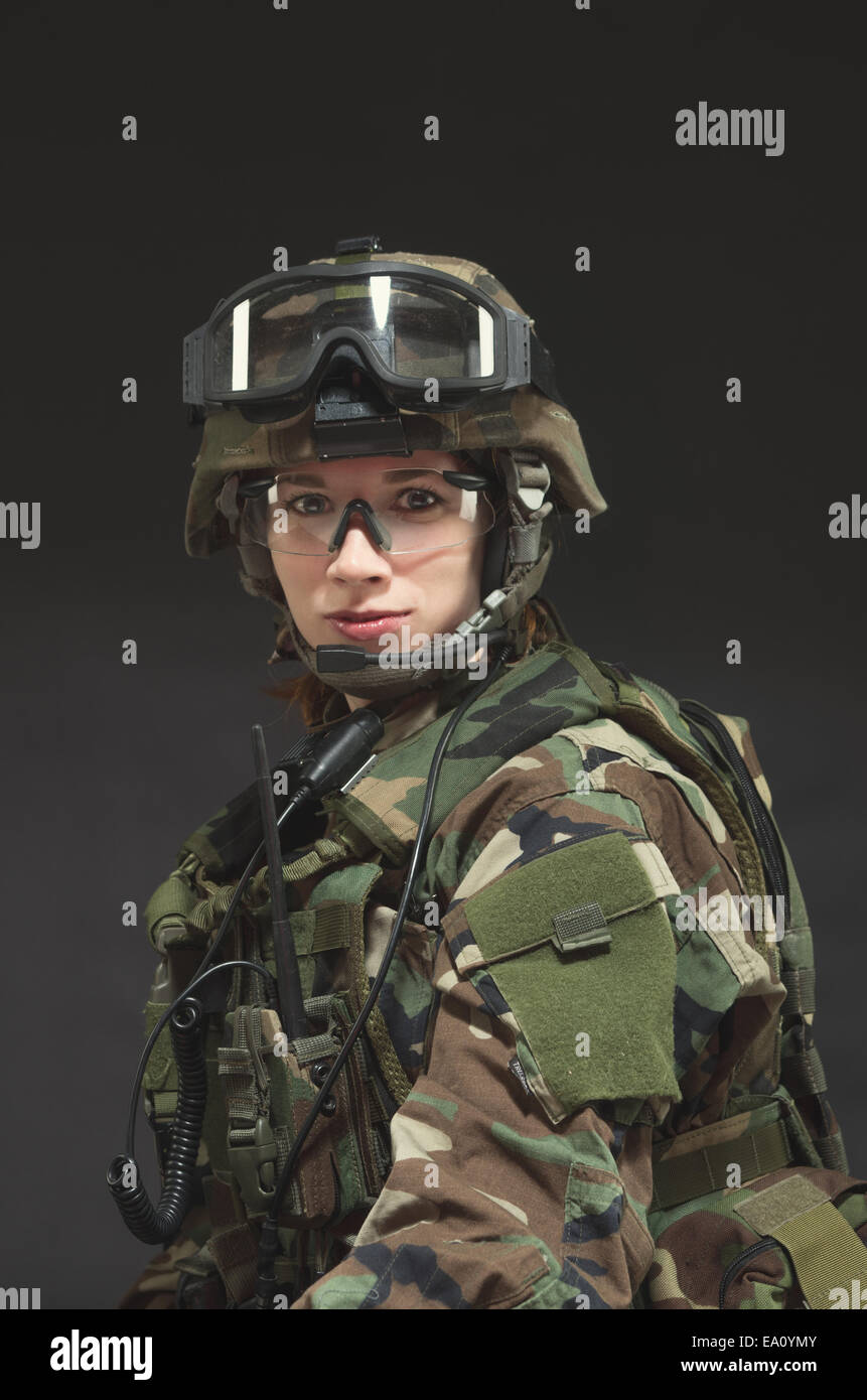 NATO soldier in full gear Stock Photo - Alamy