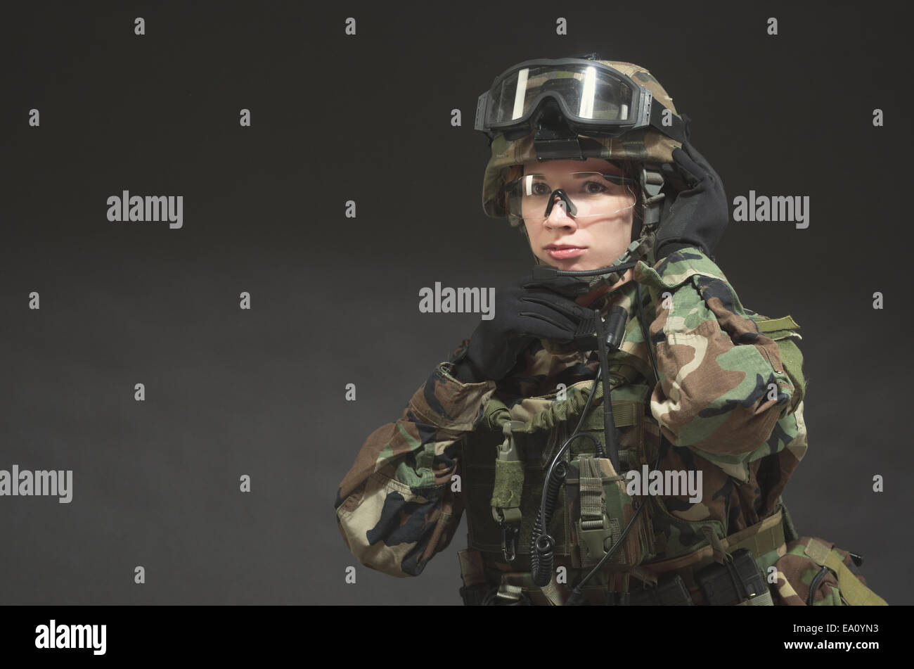 NATO soldier in full gear Stock Photo - Alamy
