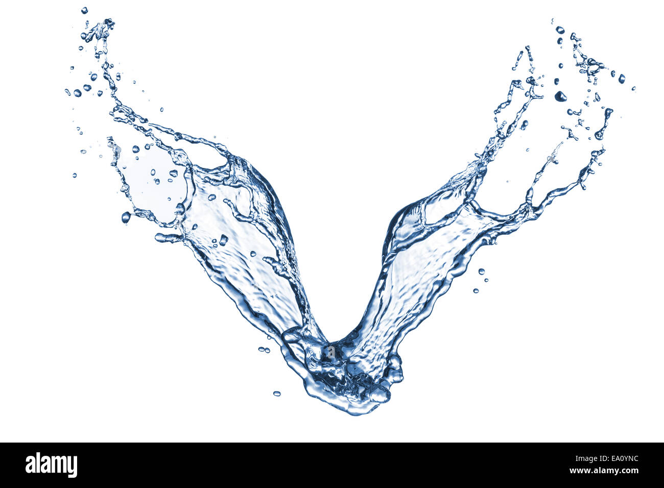 water splash isolated on white Stock Photo - Alamy