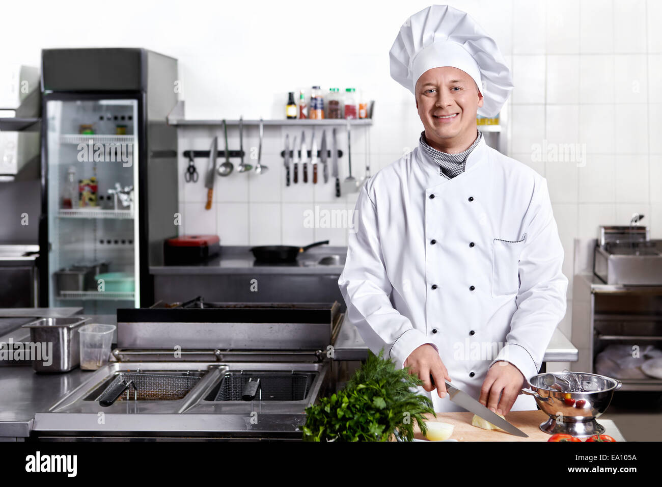 In the kitchen Stock Photo - Alamy
