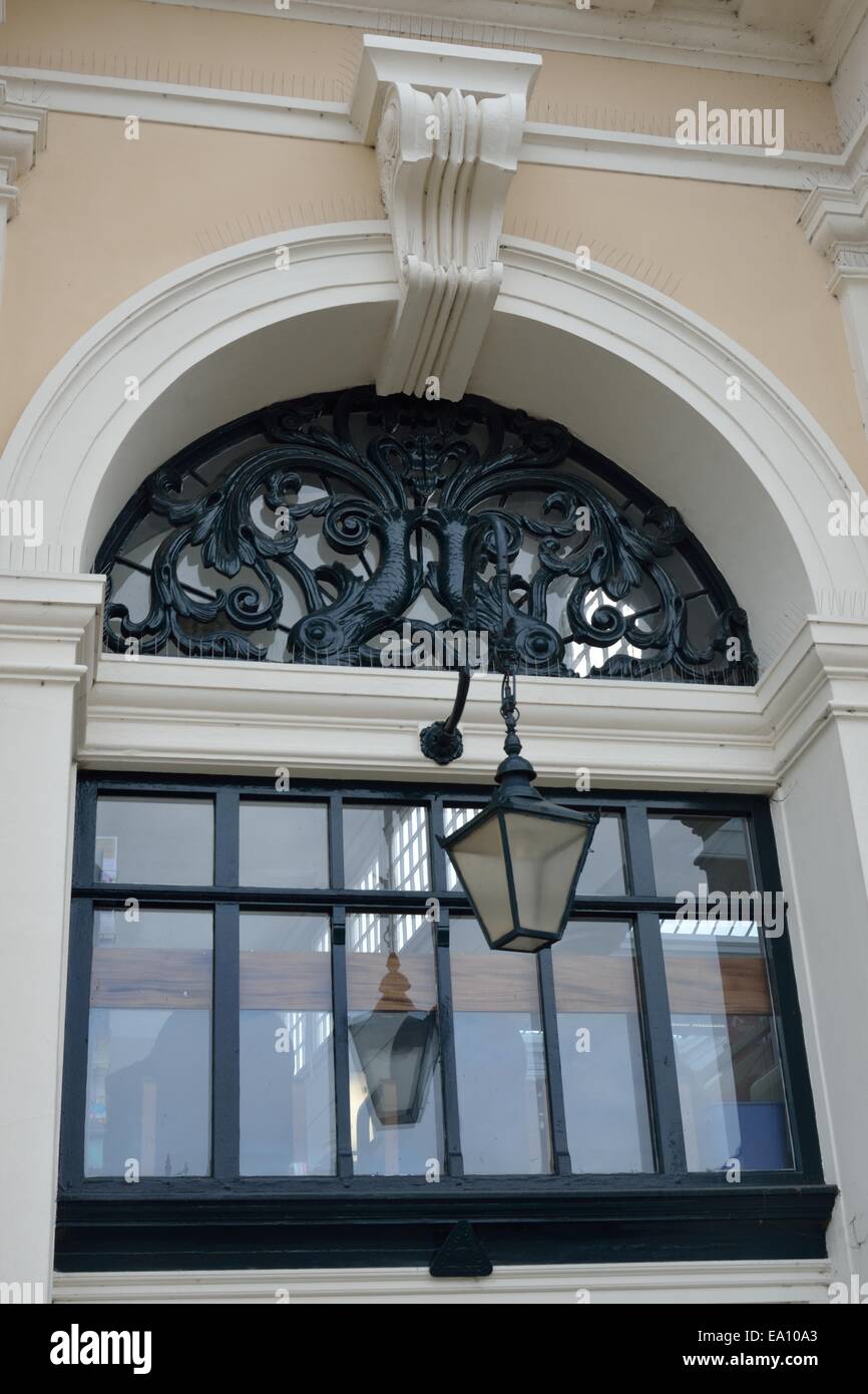 ornate window and black frame Stock Photo - Alamy