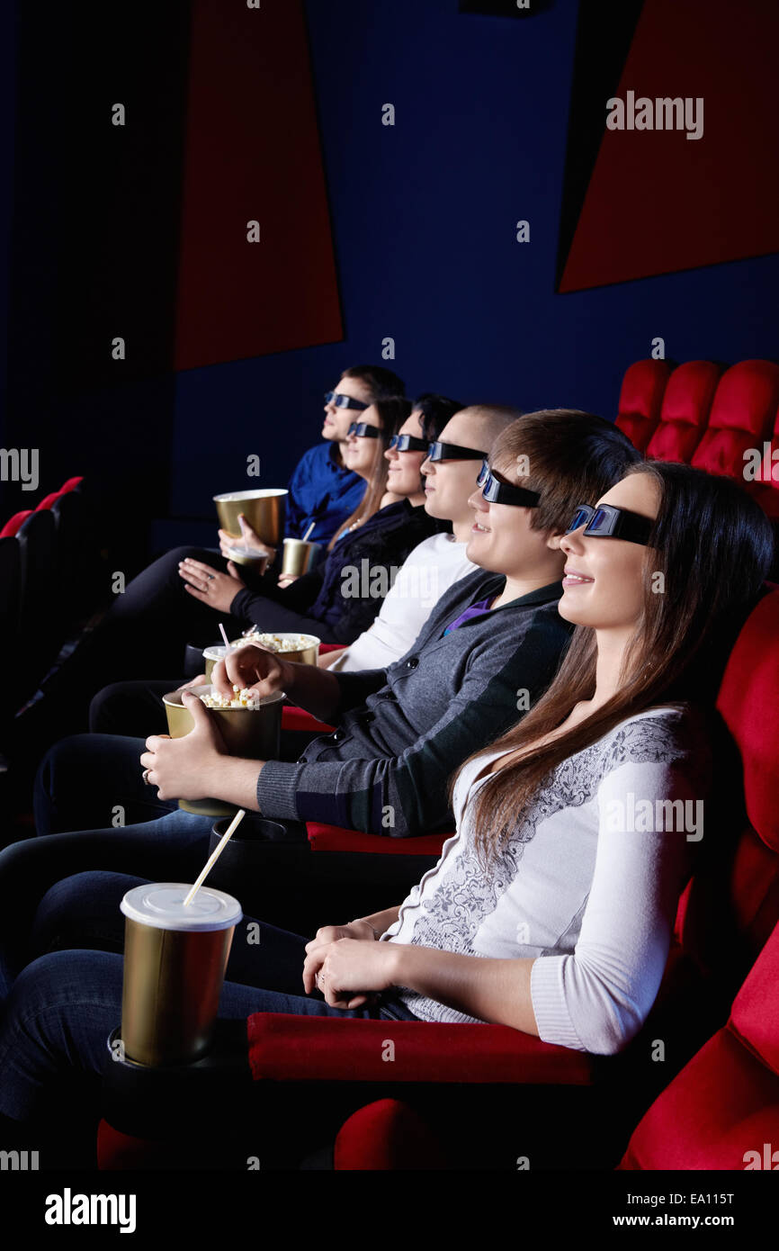 People in the cinema Stock Photo - Alamy