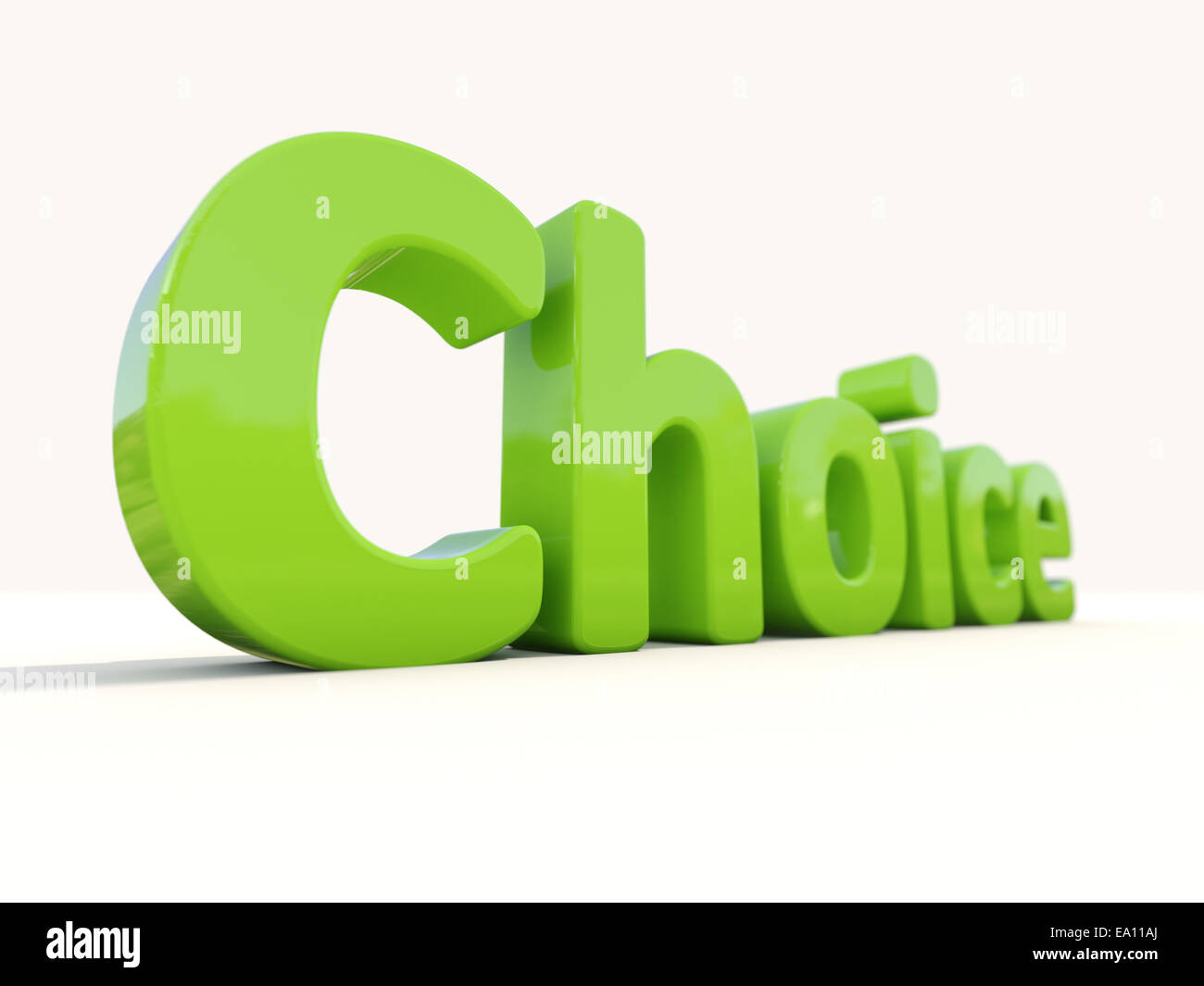 3d word choice Stock Photo - Alamy