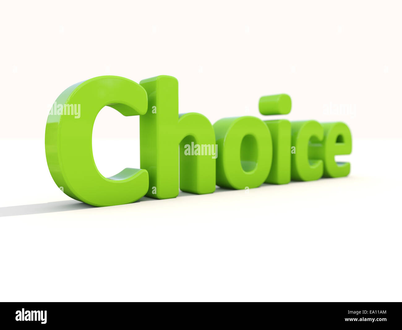 3d word choice Stock Photo - Alamy
