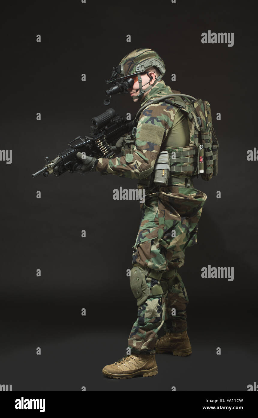 NATO soldier in full gear Stock Photo - Alamy