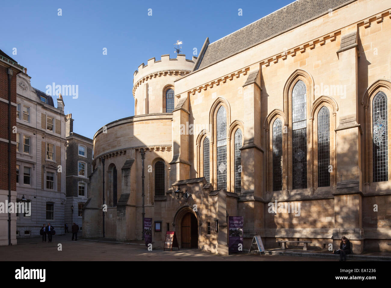 Temple Church, London, England, UK Stock Photo - Alamy