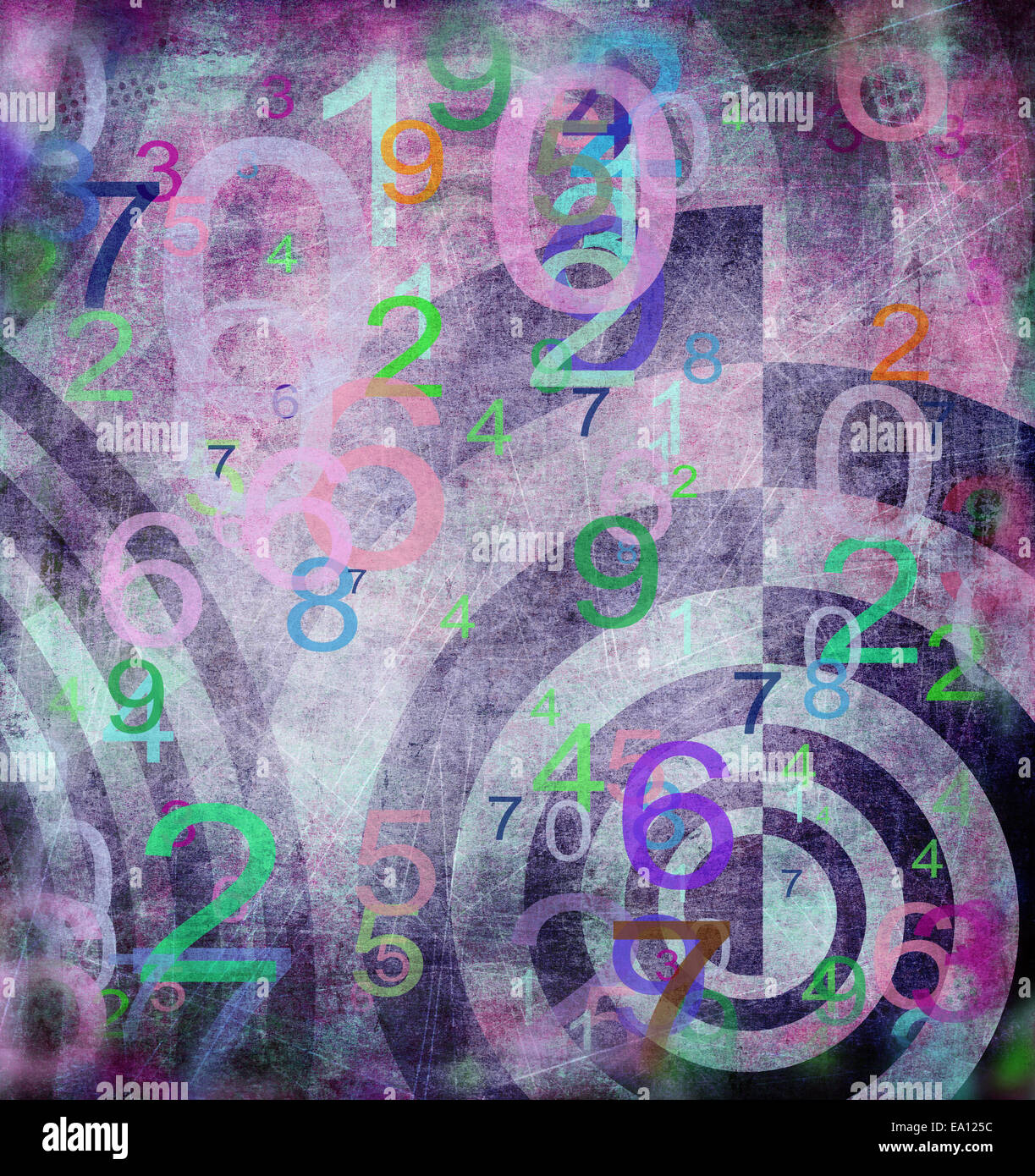 abstract numbers background Stock Photo - Alamy