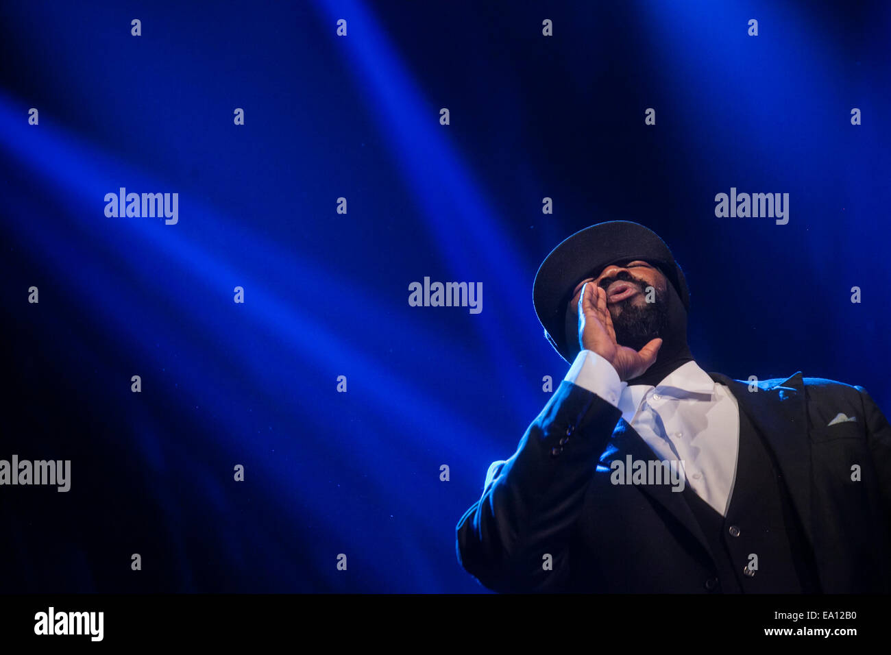 Gregory Porter American jazz singer songwriter performing on stage at ...