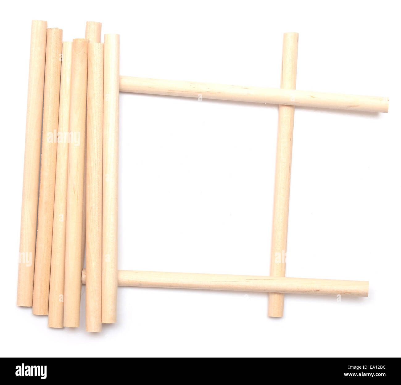 Wood logs pile timber Cut Out Stock Images & Pictures - Alamy