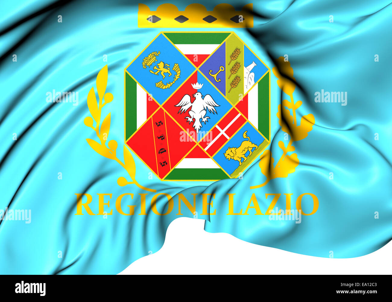 Flag of Lazio Stock Photo - Alamy