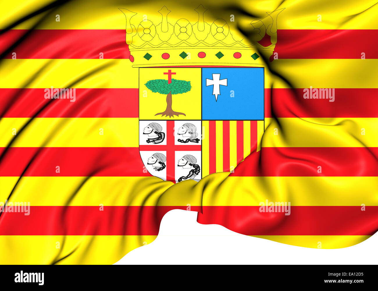 Flag of aragon hi-res stock photography and images - Alamy