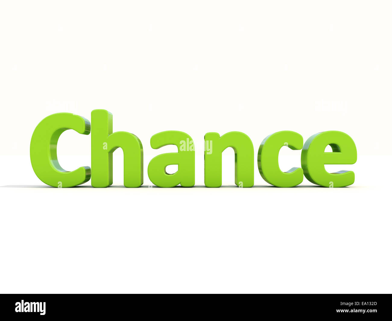 3d word chance Stock Photo - Alamy