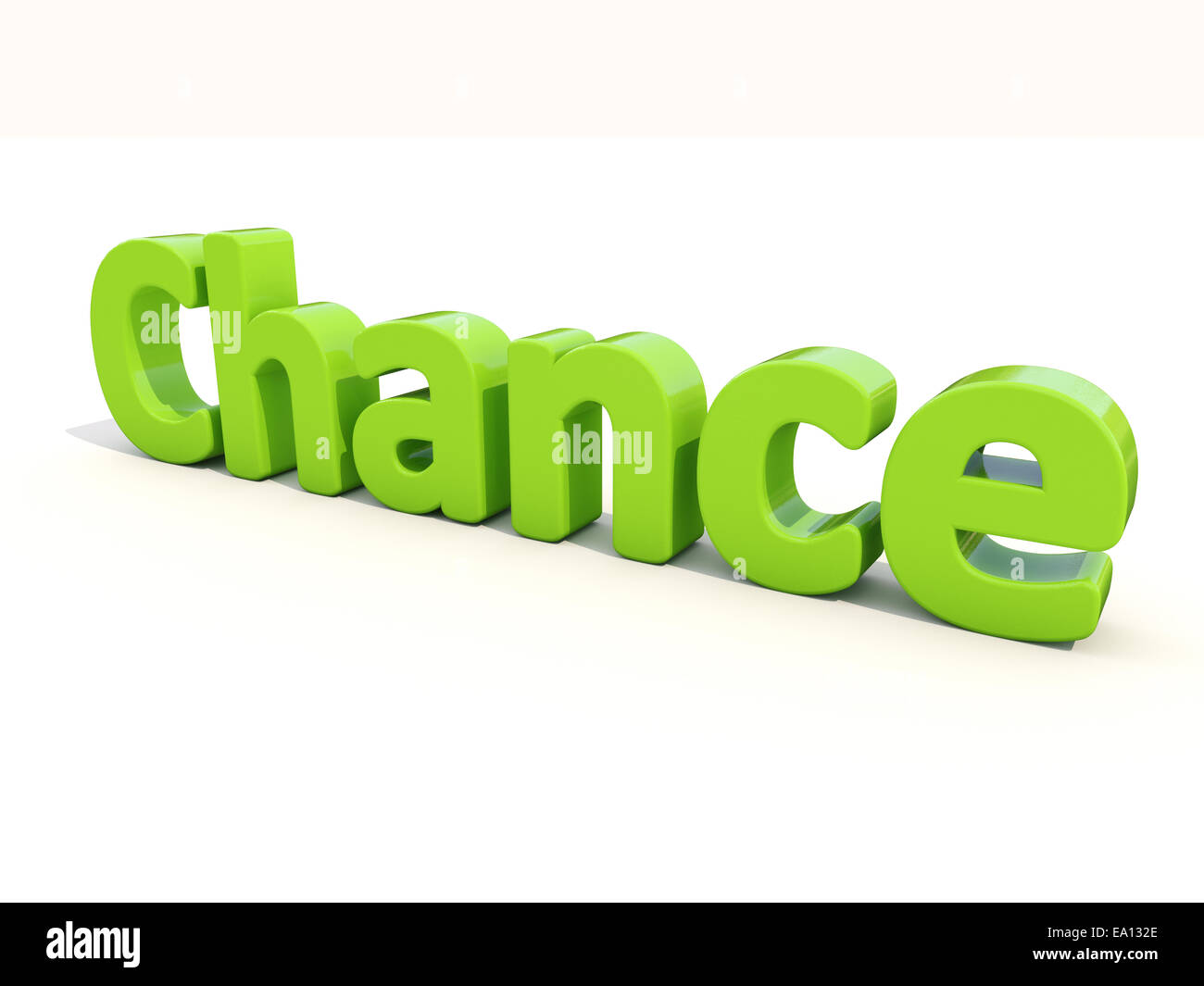 3d word chance Stock Photo - Alamy
