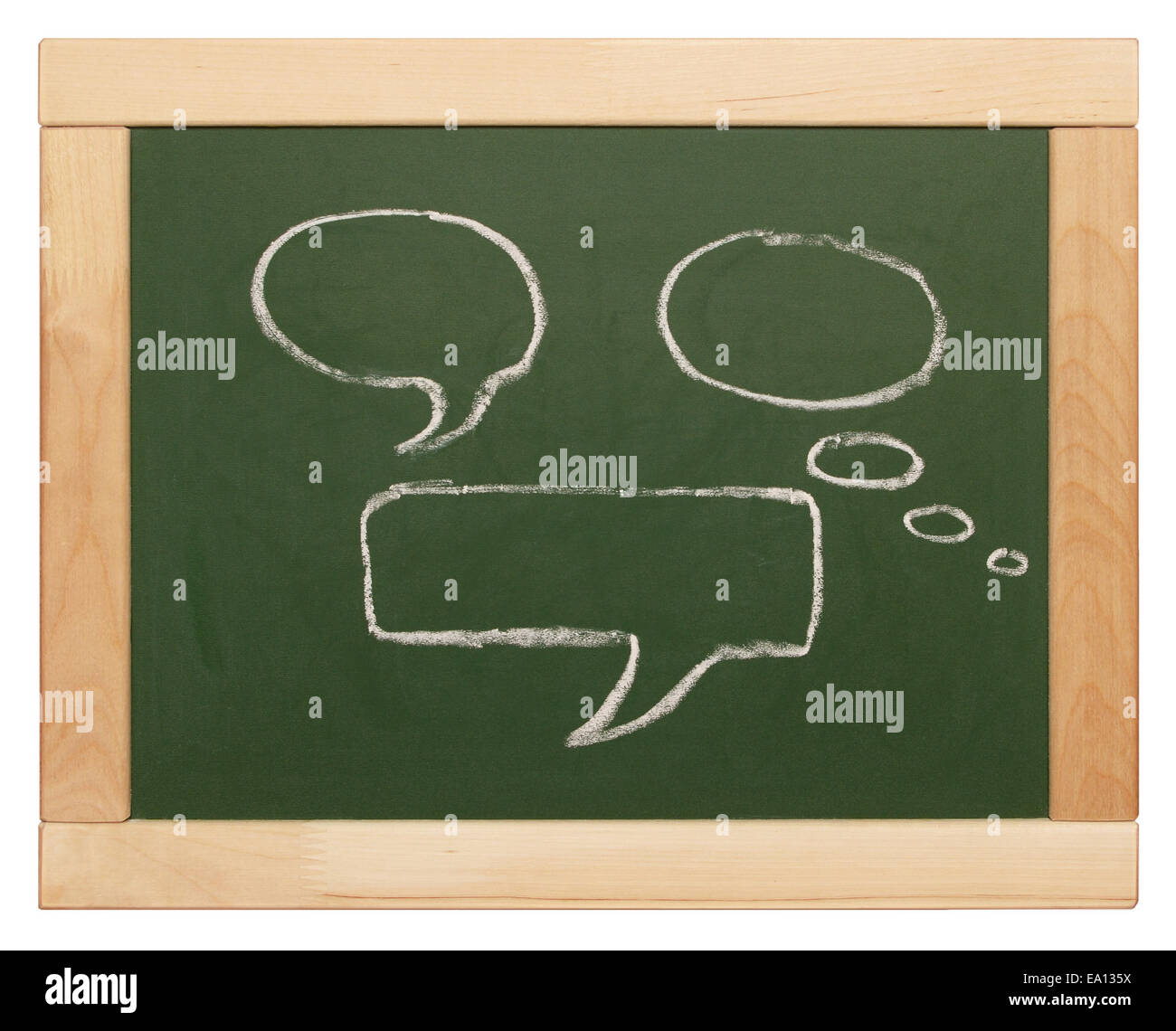 Think bubbles black board hi-res stock photography and images - Alamy