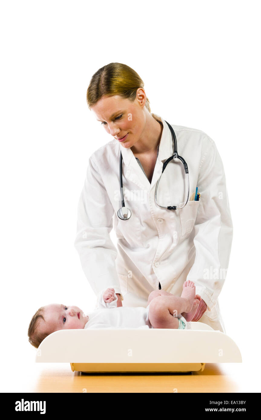 Check babys weight Stock Photo - Alamy