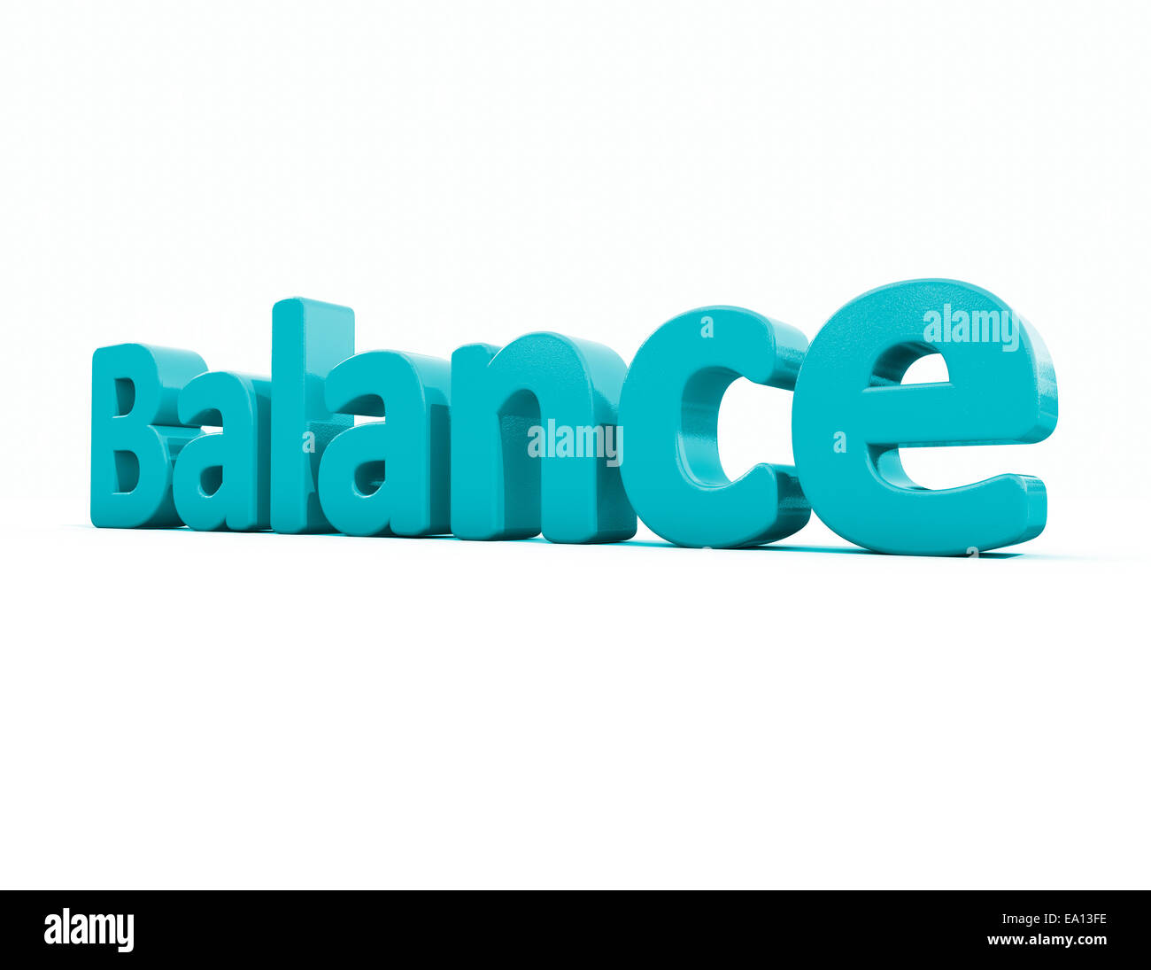 3d word balance Stock Photo - Alamy
