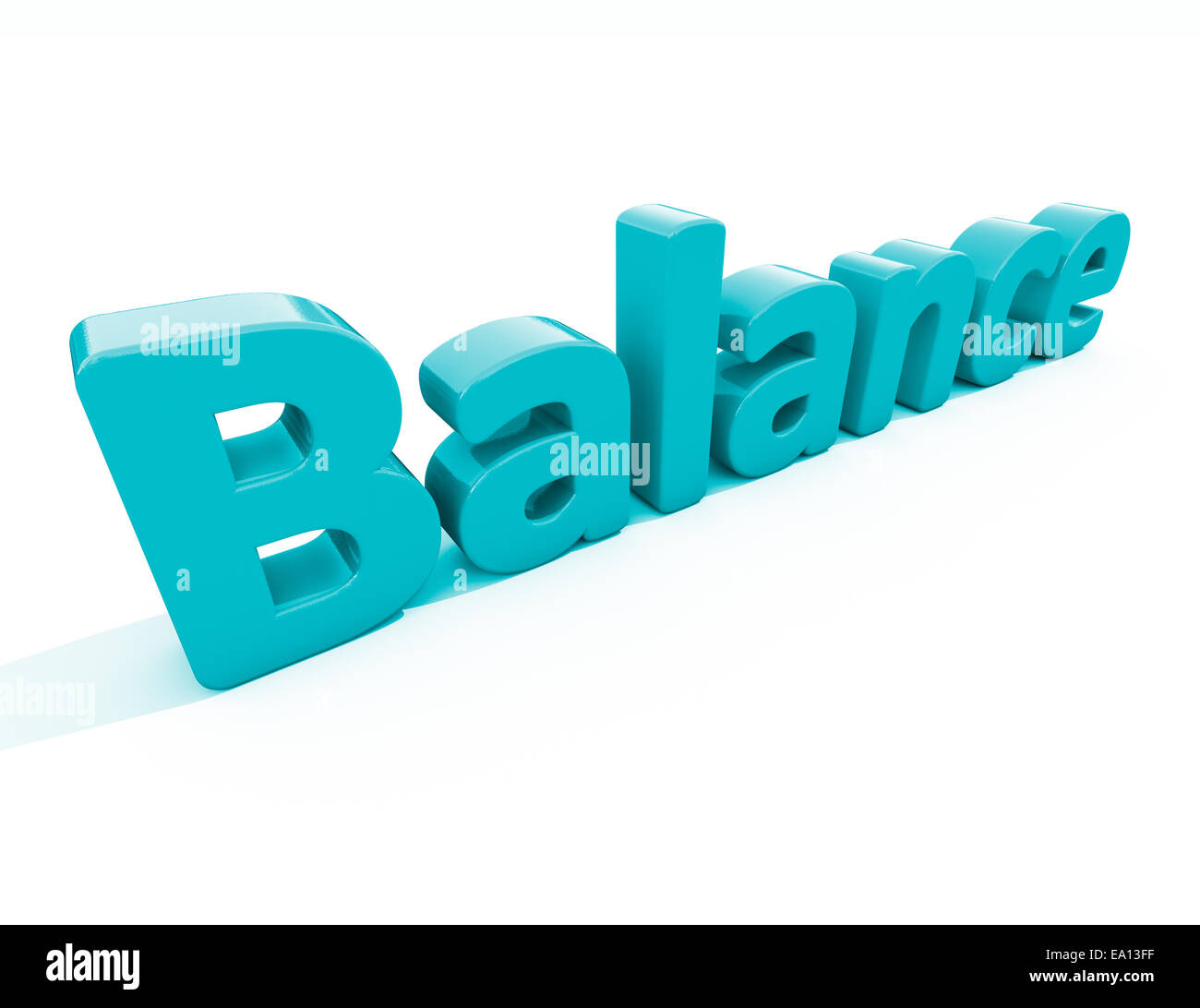3d word balance Stock Photo - Alamy