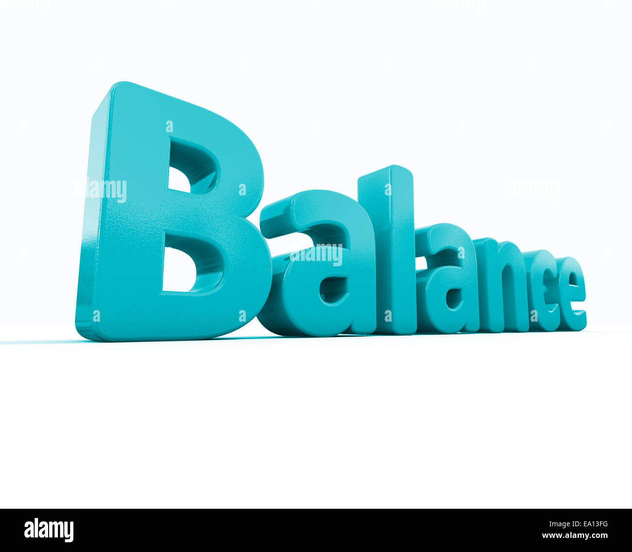 3d word balance Stock Photo - Alamy