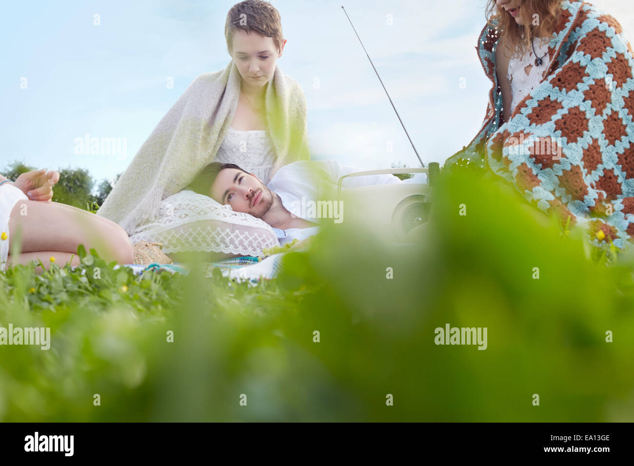 Friends resting hi-res stock photography and images - Alamy