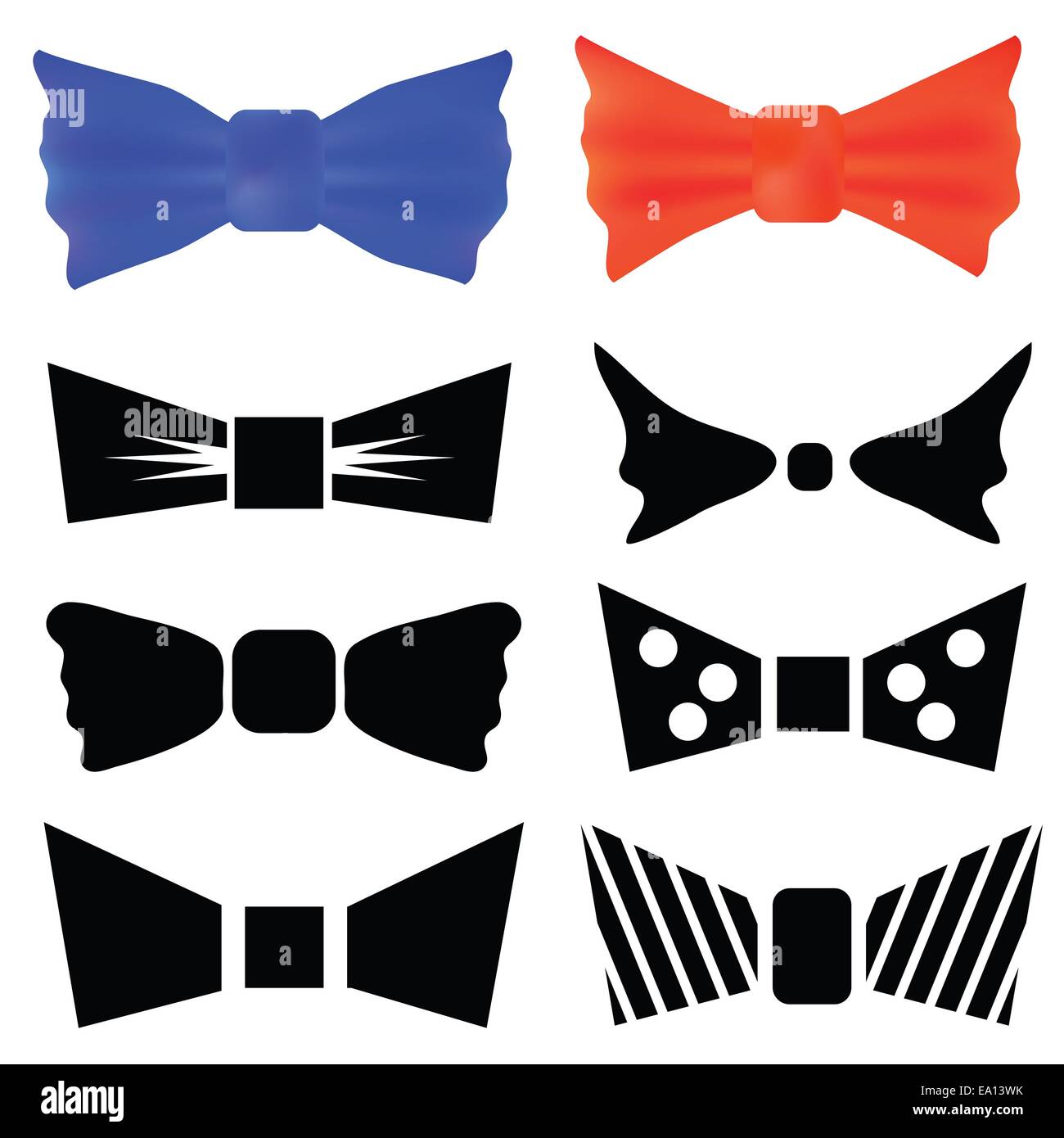 set of bows Stock Photo - Alamy