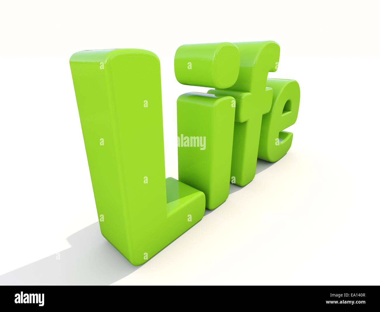 3d word life Stock Photo - Alamy