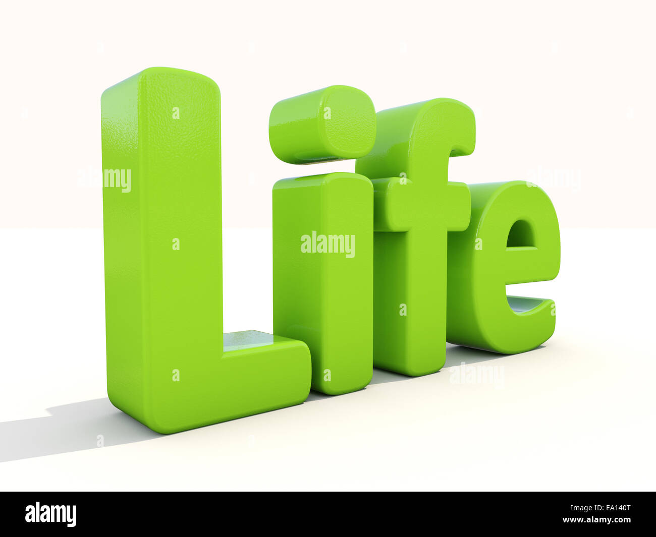 3d word life Stock Photo - Alamy