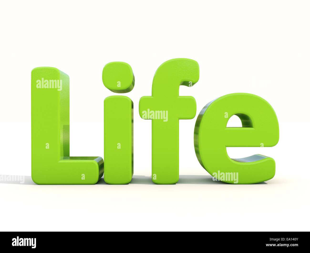 3d word life Stock Photo - Alamy