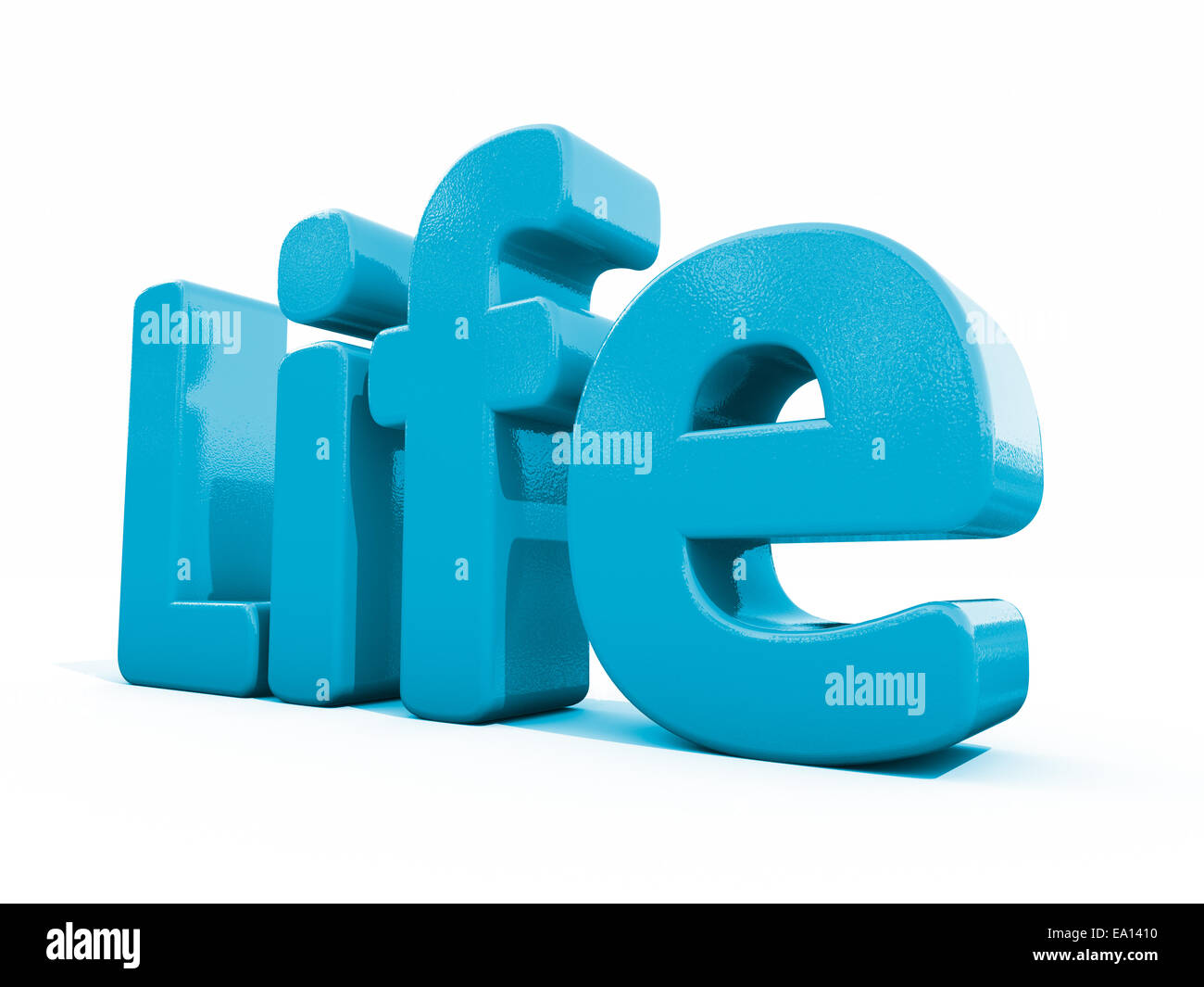 3d word life Stock Photo - Alamy