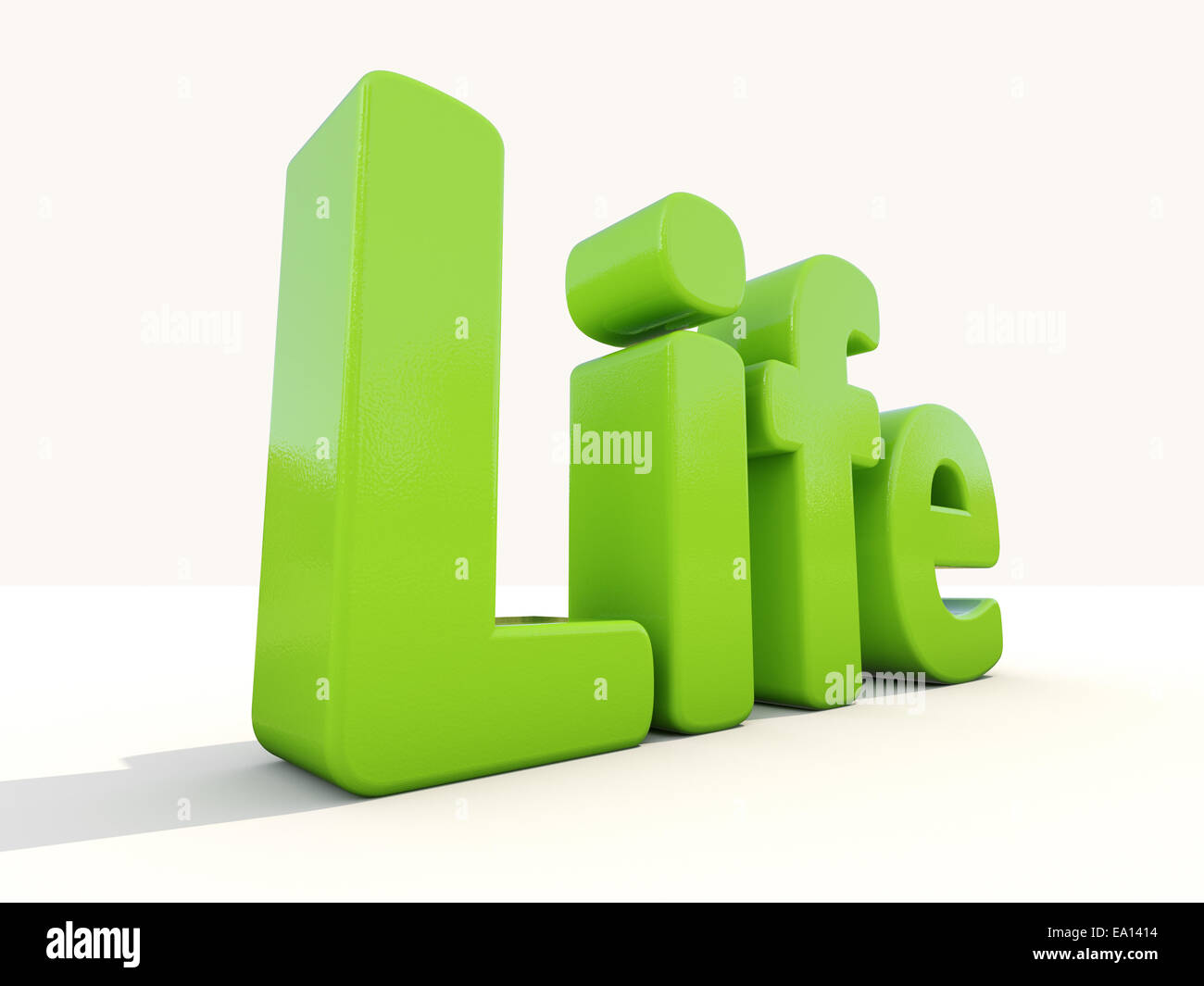 3d word life Stock Photo - Alamy