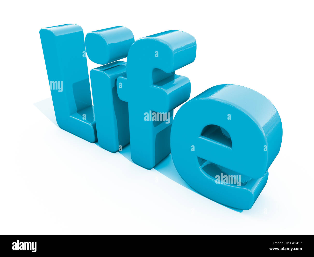 3d word life Stock Photo - Alamy