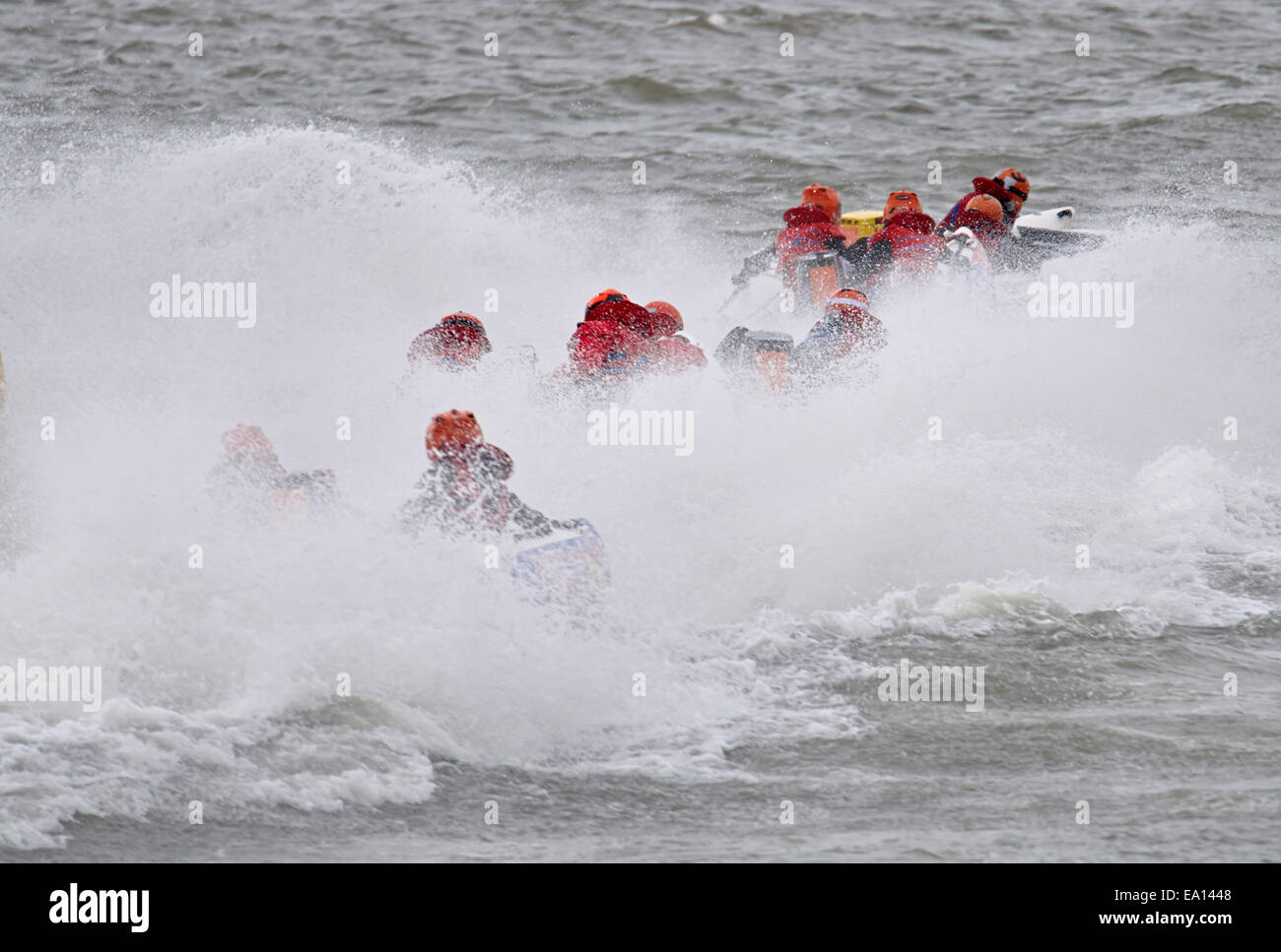 Zapcats offshore inflatable powerboat racing Stock Photo - Alamy