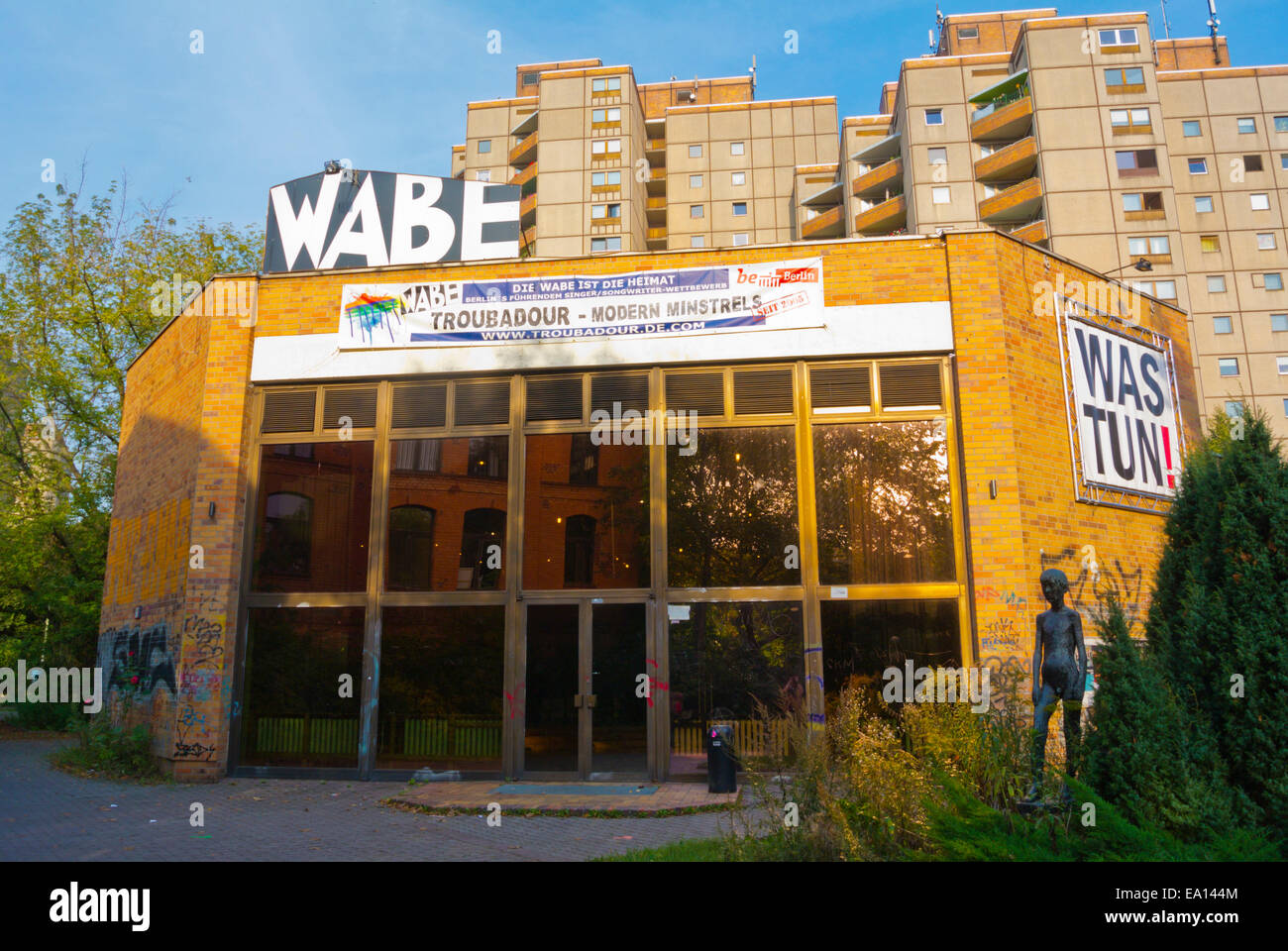 Wabe concert hall, Kulturhaus, former gasworks, Ernst-Thälmann-Park ...