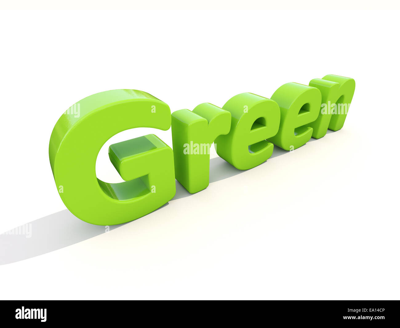 3d word green Stock Photo - Alamy