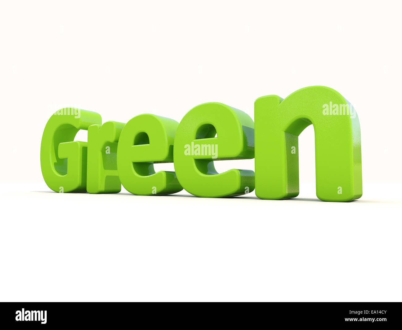 3d word green Stock Photo - Alamy