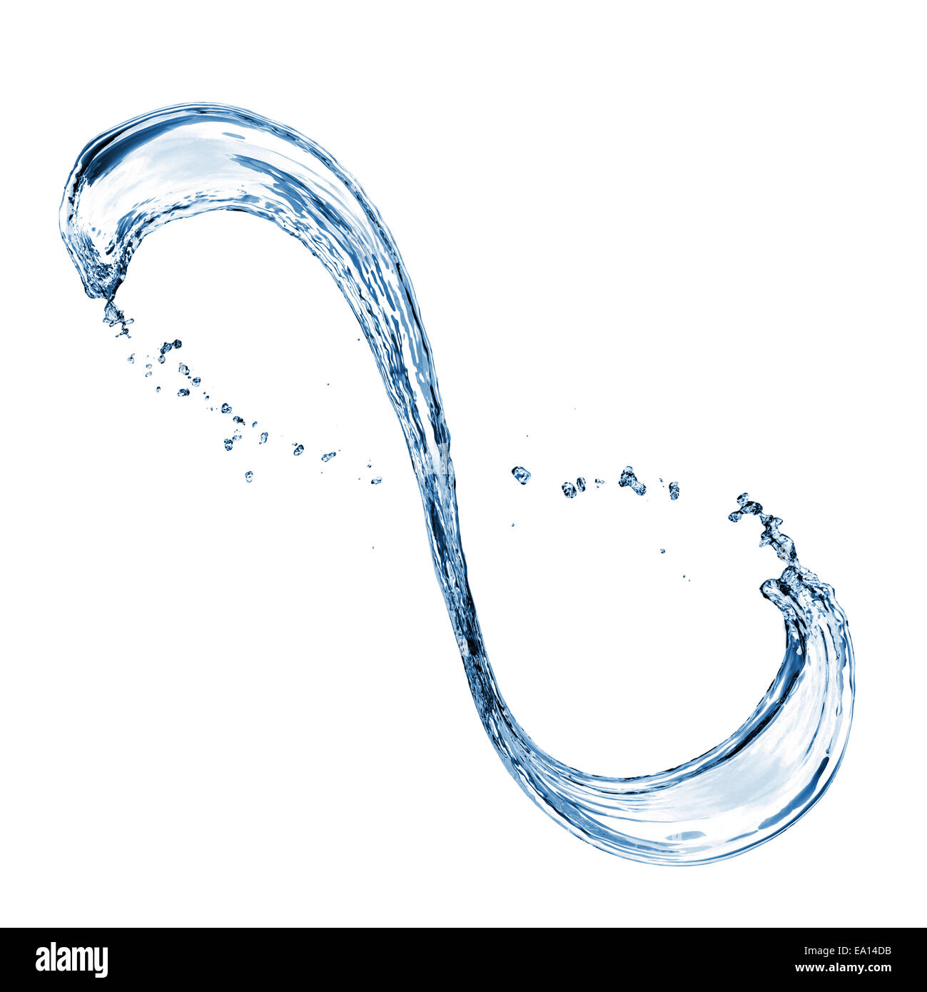 water splash isolated on white Stock Photo - Alamy