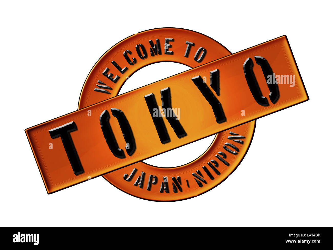 Welcome japan stamp hi-res stock photography and images - Alamy