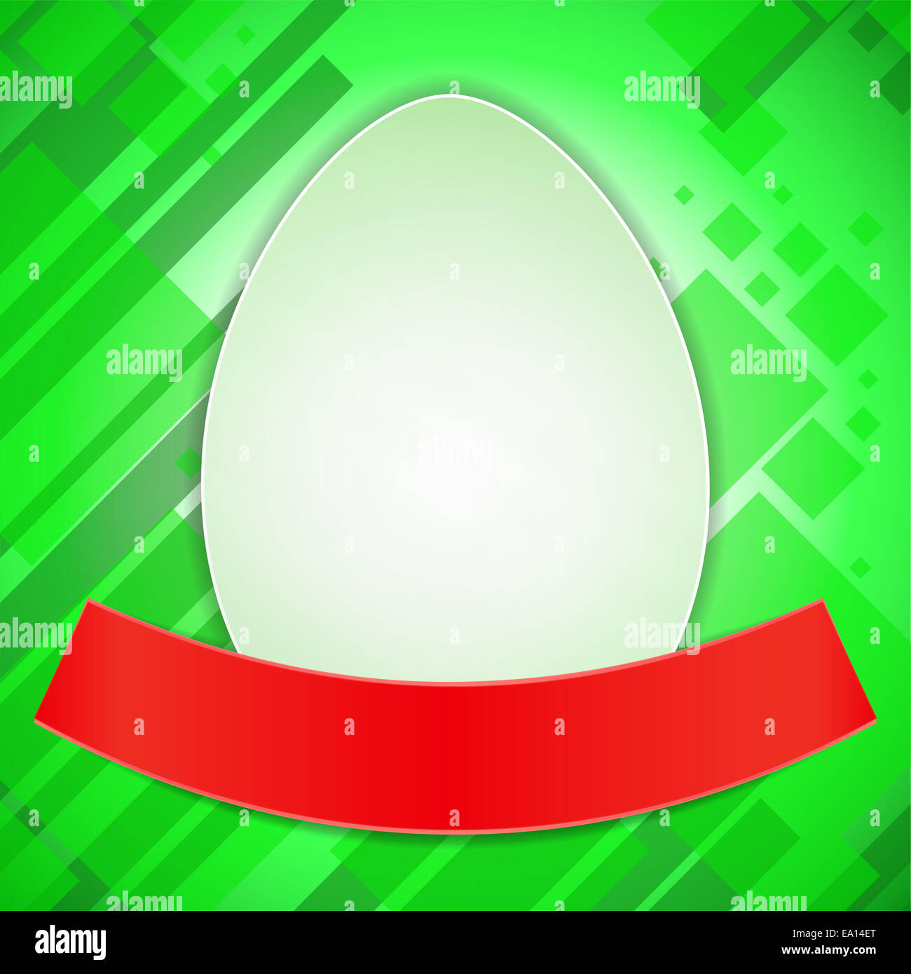 Easter Egg With Ribbon Stock Photo - Alamy