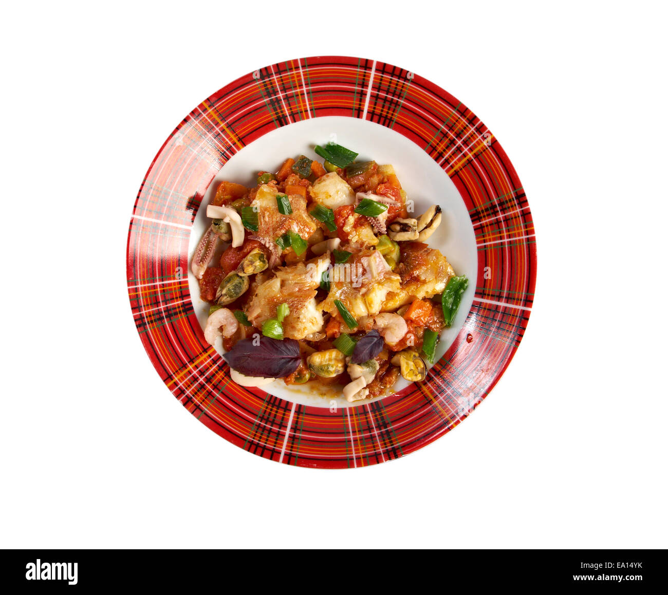 Acqua Pazza with perch Stock Photo - Alamy