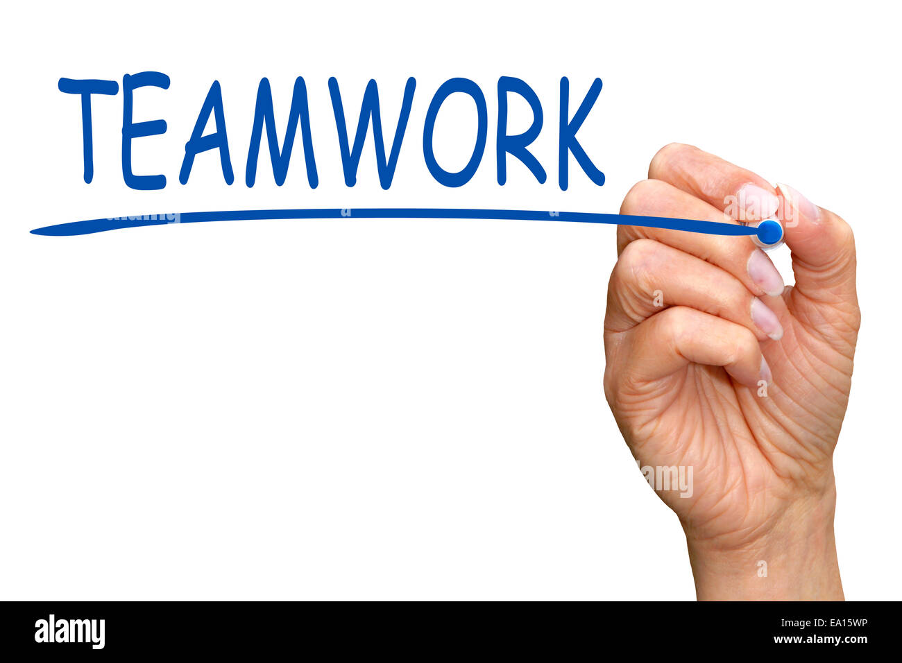 Partnership teamwork team building Cut Out Stock Images & Pictures - Alamy