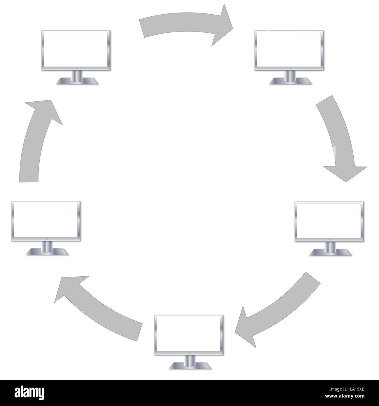 Computers connect Cut Out Stock Images & Pictures - Alamy
