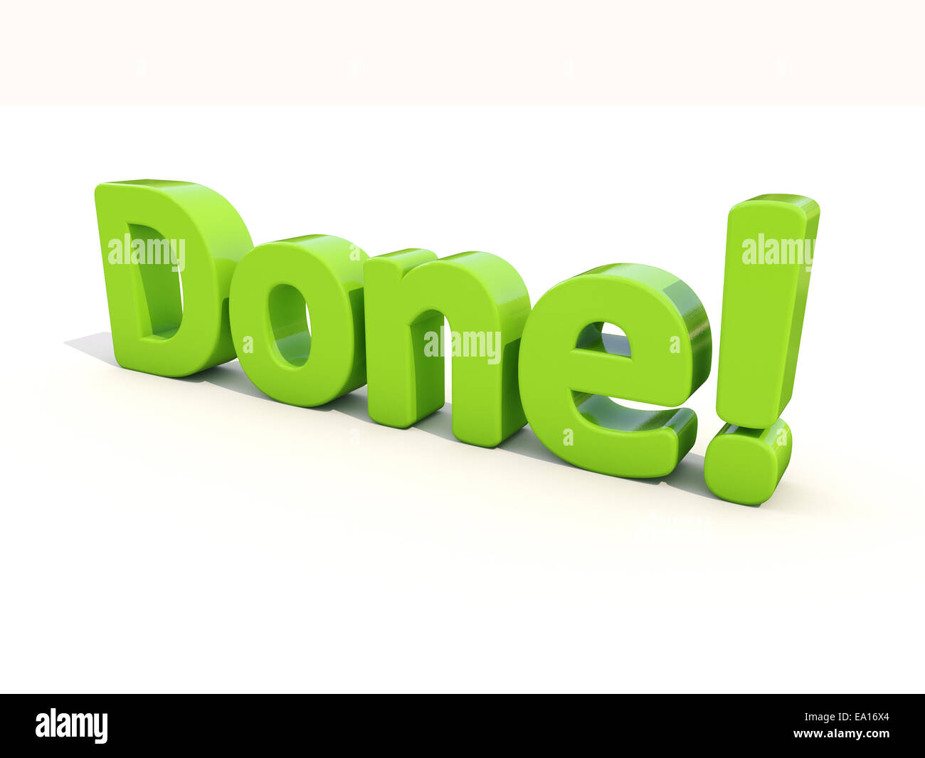 3d word done Stock Photo - Alamy
