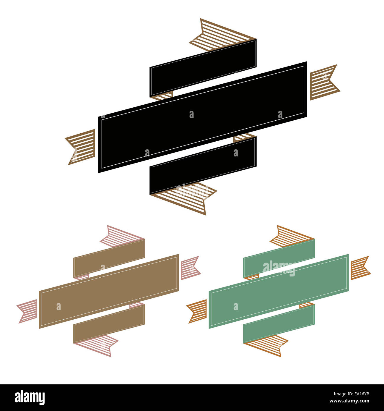 Vintage shop sign and ribbon Cut Out Stock Images & Pictures - Alamy