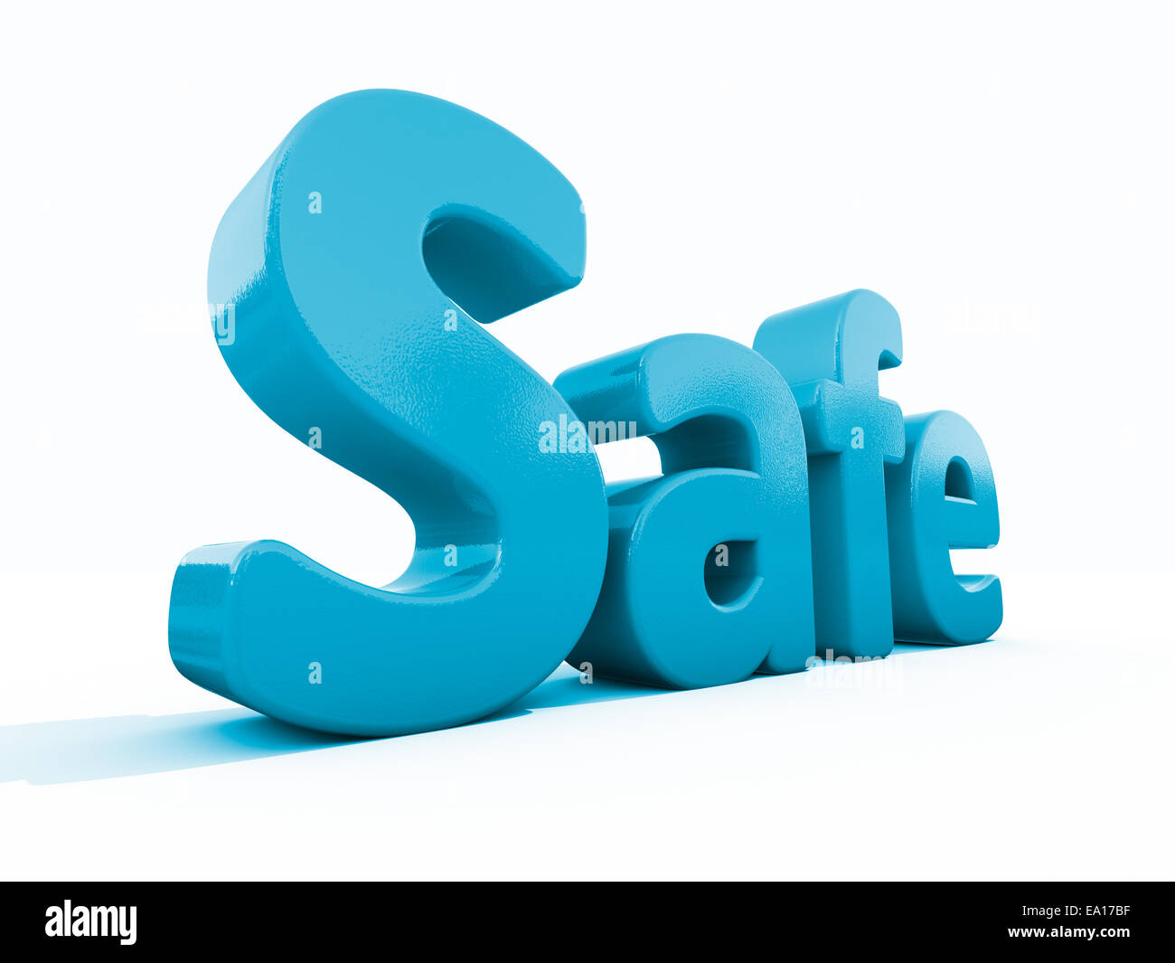 3d word safe Stock Photo - Alamy