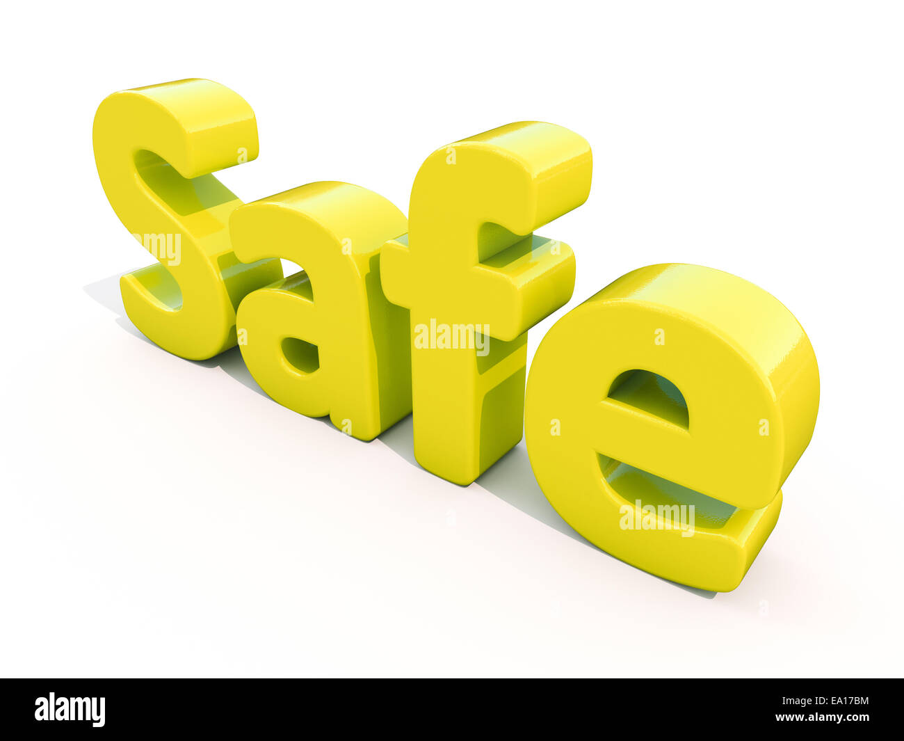 3d word safe Stock Photo - Alamy