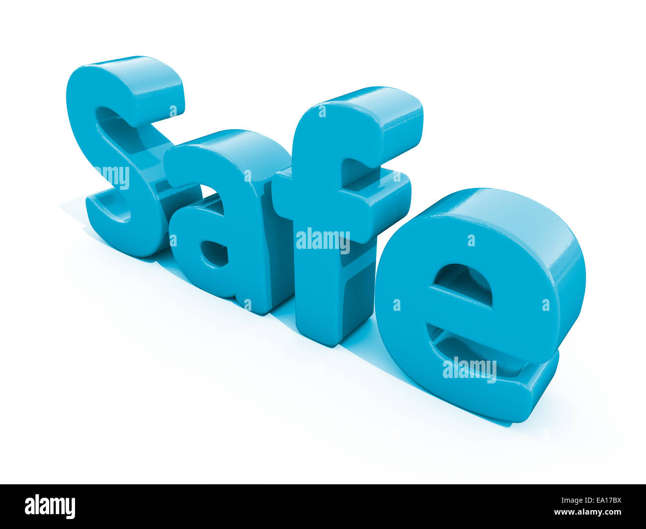 3d word safe Stock Photo - Alamy